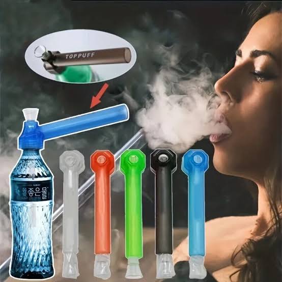 Top Puff Portable Water Hookah Screw on Bottle Converter random colour ...