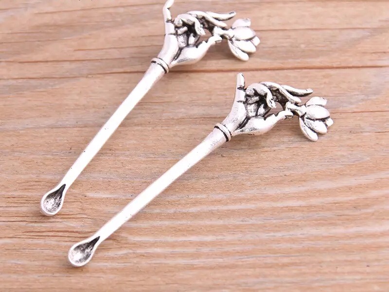 Online Metal Snuff, medicine and Snuff Powder Spoons - Czech Pipe Tool