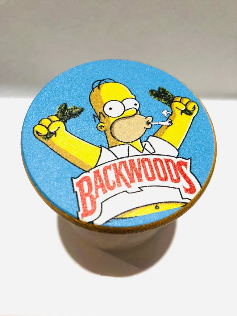 Homer Backwoods glass airtight stash jar - Bongz Australia