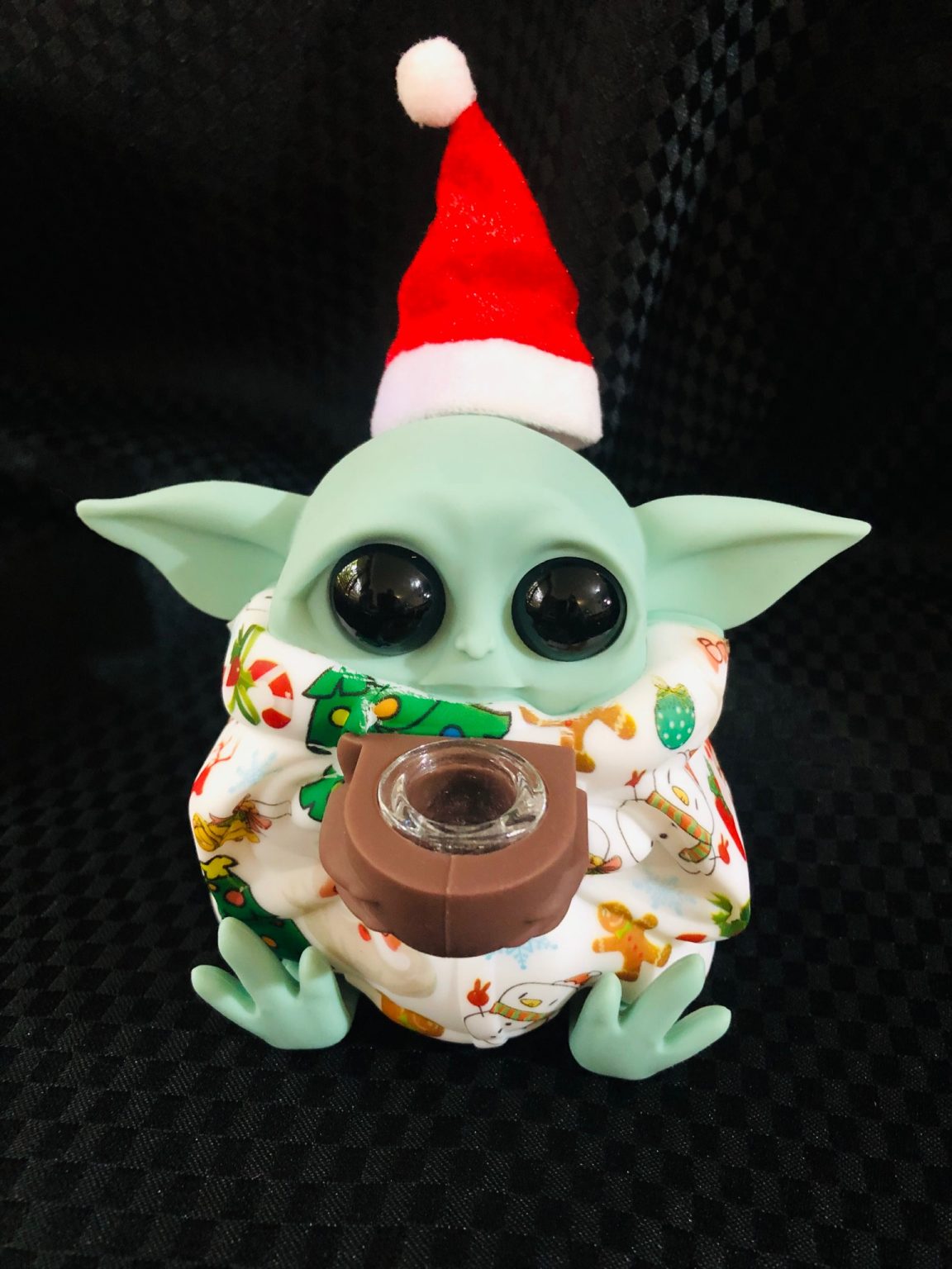 Star wars Silicone 12cm mini baby Yoda christmas water pipe - Bongz ...